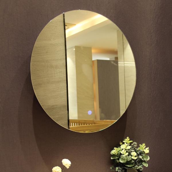 Quality High Output 2835 SMD LED Light Hotel Bathroom Round LED Backlit Mirror with for sale