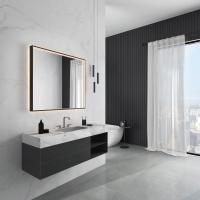 Quality Illuminated Bluetooth Bathroom Mirror With Color Temperature Options And 90° for sale