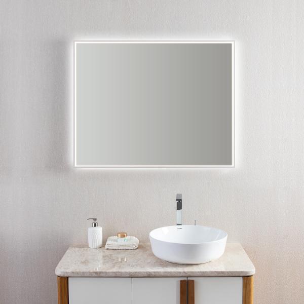 Quality Illuminated Bluetooth Bathroom Mirror With Color Temperature Options And 90° for sale