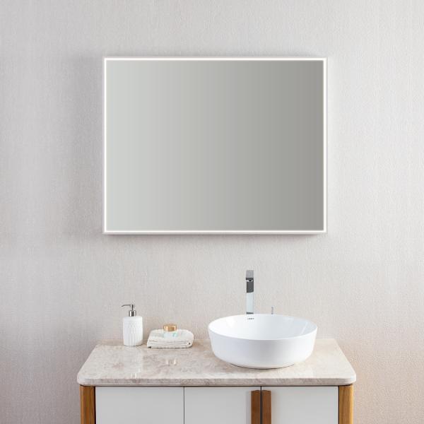 Quality Illuminated Bluetooth Bathroom Mirror With Color Temperature Options And 90° for sale
