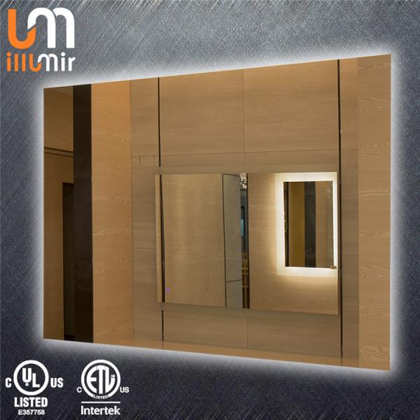 Quality Silver Smart Custom Bathroom Mirrors Waterproof Led Strip Vanity Mirror for sale