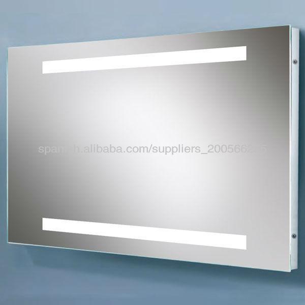 Quality Hotel Custom Illuminated Bathroom Mirrors Safety Wall Mount Moisture Resistant for sale