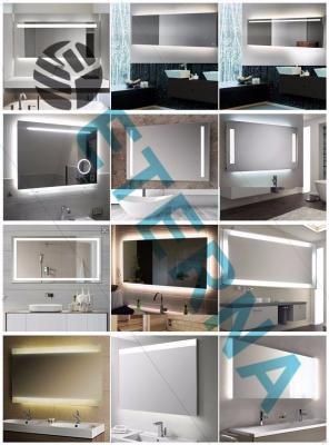 Cina Hotel Custom Illuminato Bagno Specchietti Di Sicurezza Parete Montaggio Umidità resistente in vendita