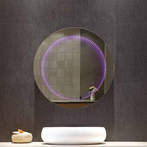 Quality 80cm Diameter Wall Mounted RGB Multi-color Changing 3D LED Infinity Mirror for for sale