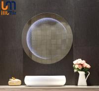 China Wall Decoration 3D LED Infinity Mirror Round Infinity Wall Mirror Mildew Proof for sale