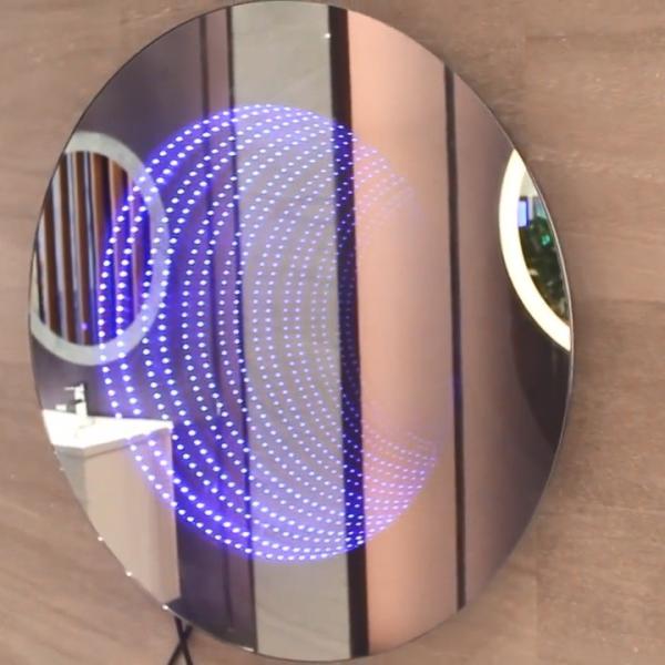 Quality Motion Sensor Switch LED Infinity Light Bathroom Mirror with Custom Easy for sale