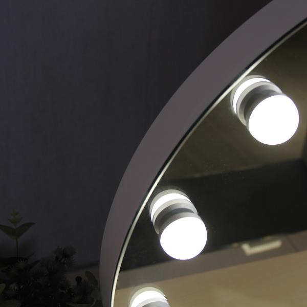 Quality NO Foldable Round LED Hollywood Vanity Mirror with Lights Diameter 50cm or 80cm for sale