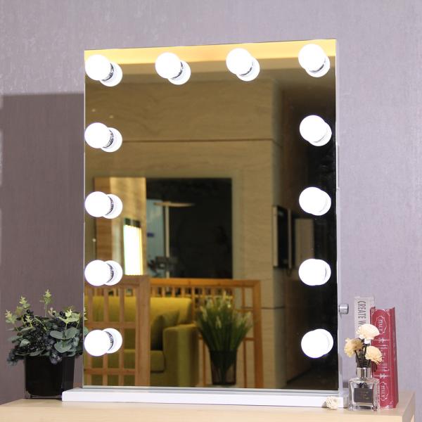 Quality Smart Vanity Hollywood Tabletop Beauty Mirror with Dimmable LED and 3 Years Guarantee for sale
