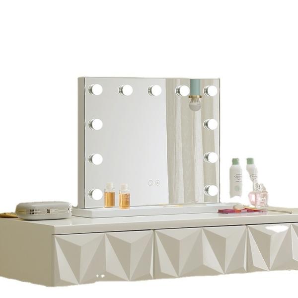 Quality 12PCS Small LED Bulbs Gold Luxury Tabletop Stand Case with LED Light and Power Bank for sale