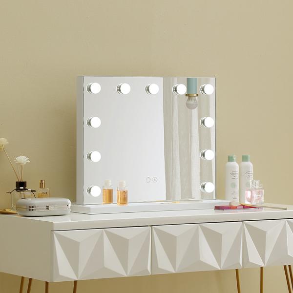 Quality 12PCS Small LED Bulbs Gold Luxury Tabletop Stand Case with LED Light and Power for sale