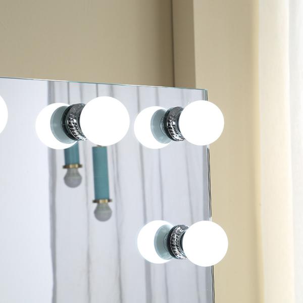 Quality 12PCS Small LED Bulbs Gold Luxury Tabletop Stand Case with LED Light and Power for sale