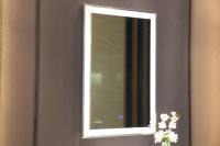 China Wall Mounted Framed LED Mirror with Touch Switch and High Output Lighting Source for sale