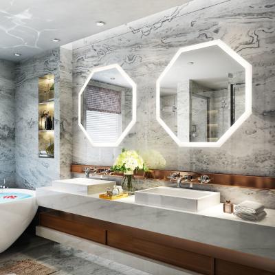 Cina Maquillaggio retroilluminato Parete dell'hotel illuminato Dimensioni personalizzate Specchio da bagno a LED con luce in vendita