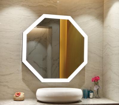 Cina Maquillaggio retroilluminato Parete dell'hotel illuminato Dimensioni personalizzate Specchio da bagno a LED con luce in vendita