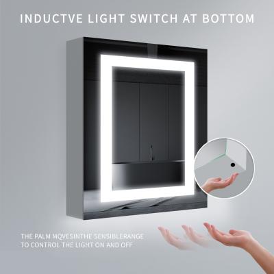 Cina Moderno stile montatura a muro retroilluminato LED bagno vanità specchio armadietto di medicina in vendita