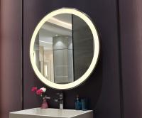 China Hotel Project Bathroom Mirror with Dimmable LED Lights and Touch Sensor Technology for sale