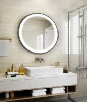 China Hotel Project Bathroom Mirror with Dimmable LED Lights and Touch Sensor Technology for sale