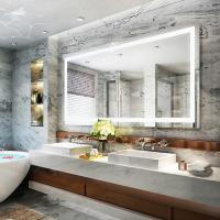 China Modern Customization Luxury Wall Mounted Makeup Mirror For Bathrooms for sale