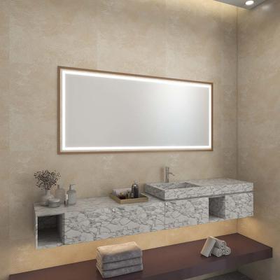 중국 벽에 장착 된 LED 거울 라이트 바와 안티 안개 디모거 디모블 밝기와 사용자 정의 길이 하이 랜드 호텔 및 현대 가정 욕실 판매용