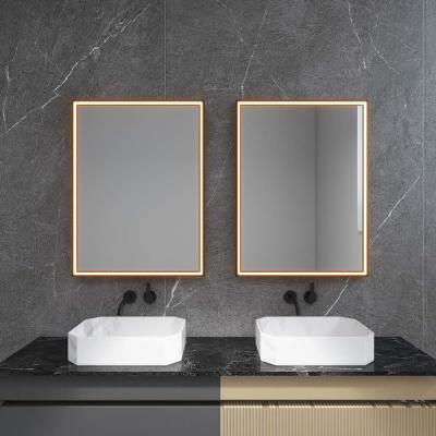 China Lâmpada de espelho de banheiro LED de tamanho personalizado com controle de sensor de toque de brilho diminuível e função anti-nevoeiro para hotéis e projetos de renovação residencial à venda