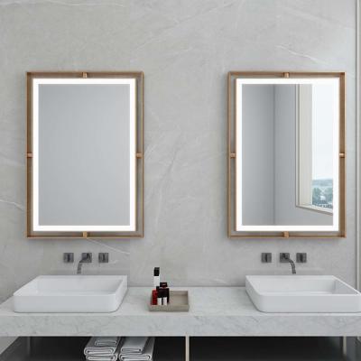 China Instalação de iluminação de espelho de banheiro LED personalizada com modos de cor ajustáveis Habitação à prova d'água e vidro anti nevoeiro para renovações e projetos hoteleiros à venda