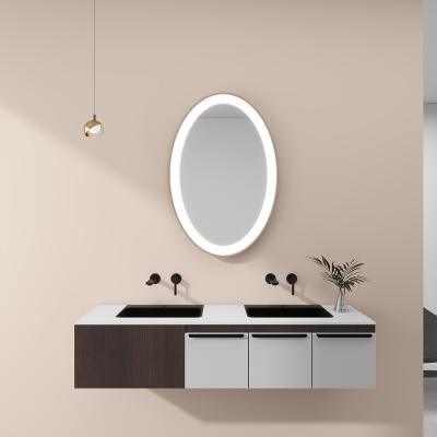 China Luz de Espelho LED Decorativa com Moldura, Tamanho Personalizável, Certificação IP44 à Prova d'Água, Vidro Anti-Embaçamento e LEDs de Alta Eficiência Energética para Projetos de Hotéis Sofisticados à venda