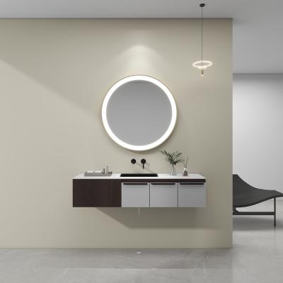 China Lâmpada de espelho de banheiro LED emoldurada com opções de tamanho personalizadas Brilho e função anti-nevoeiro atenuáveis Projetado para casas modernas e interiores de hotéis à venda