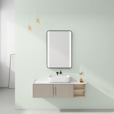 China Luz de luxo emoldurada LED Vanity Mirror com sensor de toque inteligente Ajustavel Iluminação Dimmable e função anti neblina Ideal para hospitalidade e residências à venda