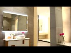 Frameless Custom Light Moderne luxe uitgerust met licht Smart LED Bad Vanity Mirror