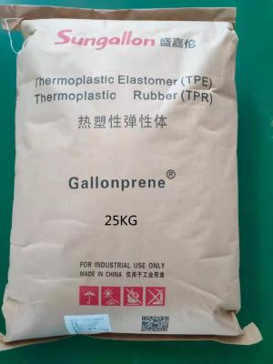 China Snow White Eco-Friendly TPE Plastic Material TPE Elastomer Material SEBS/Mineral Oil Over Molding for PA for sale