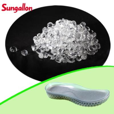 China Ultra-Soft Dry Touch Super Transparent TPE Granules for Insoles and Foot Care Products for sale