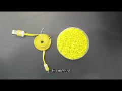Granulés TPE ignifuges pour chargeurs de smartphones, câbles audio et câblage industriel - Matériau de gaine de câble durable
