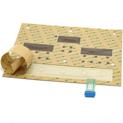 China Precision Gas Controls Membrane Switch with Silver Printed ESD Shield and Female Connector (LTMS0071) for sale