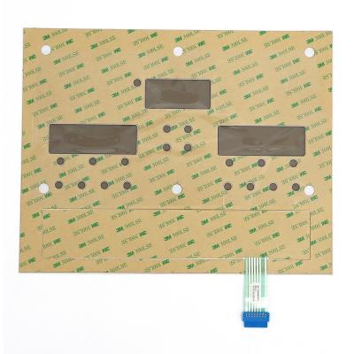 China Precision Gas Controls Membrane Switch with Silver Printed ESD Shield and Female Connector (LTMS0071) for sale