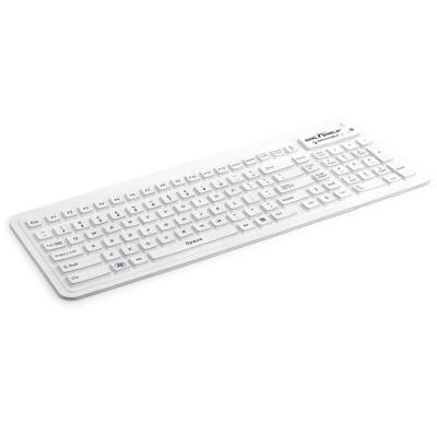 China Washable and Long-lasting White Color Silicone Rubber Keyboard with Operating Force 120-350g (LTIMG4909) for sale