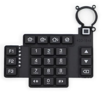 China Dependable Elastomer Keypads Screen Printing for Long-lasting Performance Silicone Rubber Keypads (VTRK00152) for sale