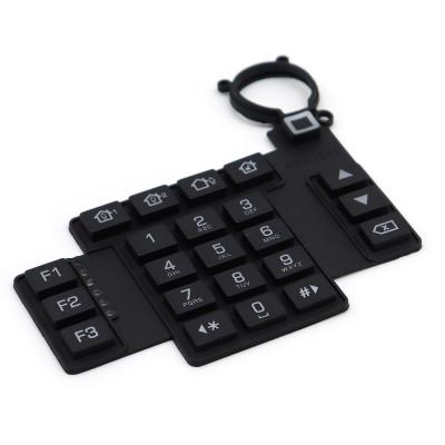 China Dependable Elastomer Keypads Screen Printing for Long-lasting Performance Silicone Rubber Keypads (VTRK00152) for sale