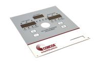 China Custom Membrane Switch 1-4 Layers 12V-48V ESD Shield Carbon Grid for Medical Equipment for sale