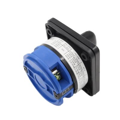 China MEH LW26 Series 32A Rotary Cam Changeover Control Switch 1~12 Positions 2 Pole 440V CE/ Certified ABS+Brass+Silver Switch for sale