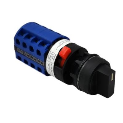 China Single Hole Installation 4-Pole Electric 3-Way Selector Switch 20A Changeover with Rotary Cam for LW26 for sale