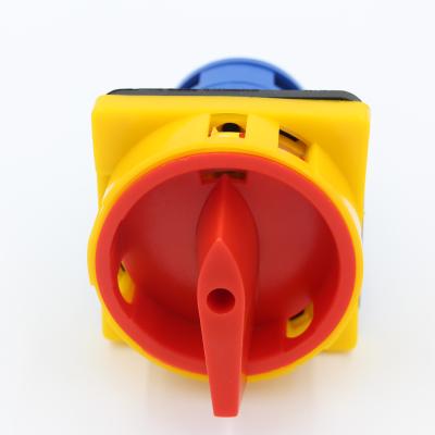 China LW26GS Series 20A Rotary Cam Switch 2 Pole 2 Position Changeover Switch for Power Cutting Applications for sale