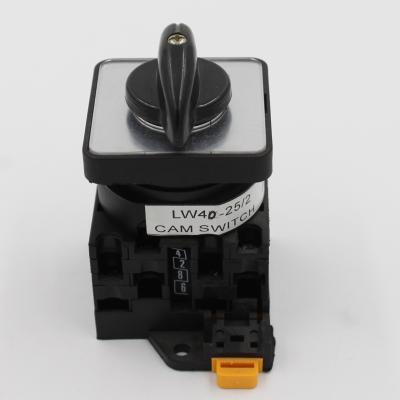 China LW40 Series 25A 3-Pole 2-Position Rotary Cam Switch Din Rail Changeover Switch Product Category Rotary Switches for sale