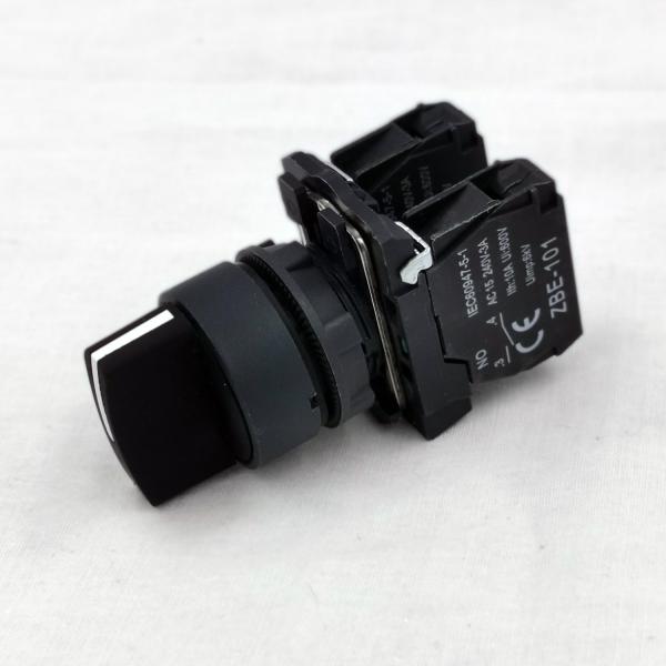 Quality 22mm 3 Position Selector Switch with Latching and 2NO Selector Push Button for sale
