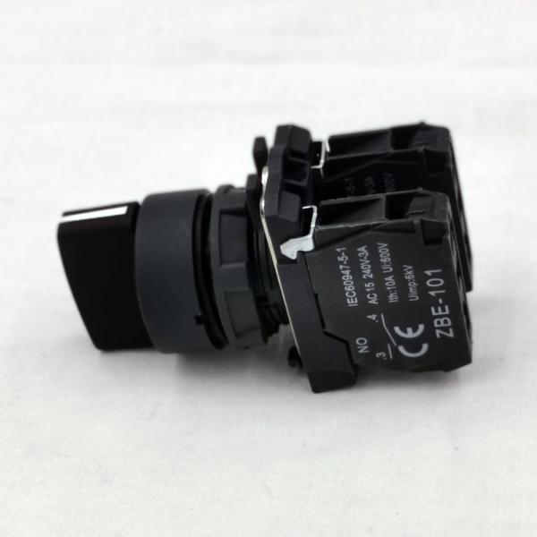 Quality 22mm 3 Position Selector Switch with Latching and 2NO Selector Push Button for sale