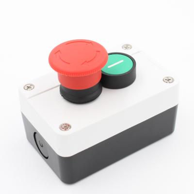 China 22mm Push Button Switch Cover XAL-B274 with Waterproof Small Push Button Latching Switch 10A Max. Current On/Off Usage for sale