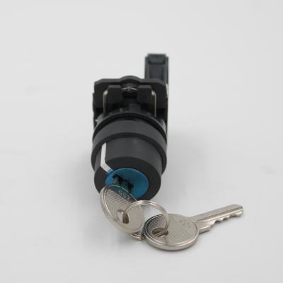 China XB5 Series 22mm Key Push Button Switch with 2 Position Key-Lock Selector 10A Max. Current for sale