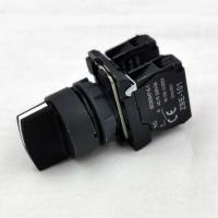 China 22mm 3-Position Latching Spring Return Selector Switch with 2NO Push Button Max. 10A Current Model XB5 AD53 for sale