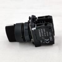 China 22mm 3-Position Latching Spring Return Selector Switch with 2NO Push Button Max. 10A Current Model XB5 AD53 for sale