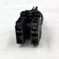 China 22mm 3-Position Latching Spring Return Selector Switch with 2NO Push Button Max. 10A Current Model XB5 AD53 for sale
