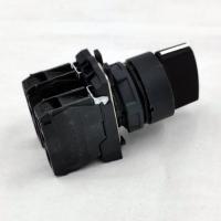 China 22mm 3-Position Latching Spring Return Selector Switch with 2NO Push Button Max. 10A Current Model XB5 AD53 for sale